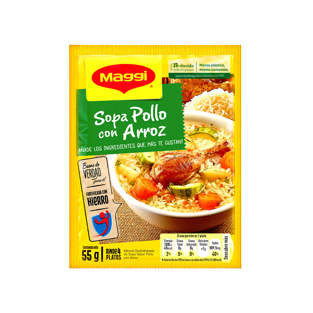 Sopa maggi pollo con arroz 55 gr