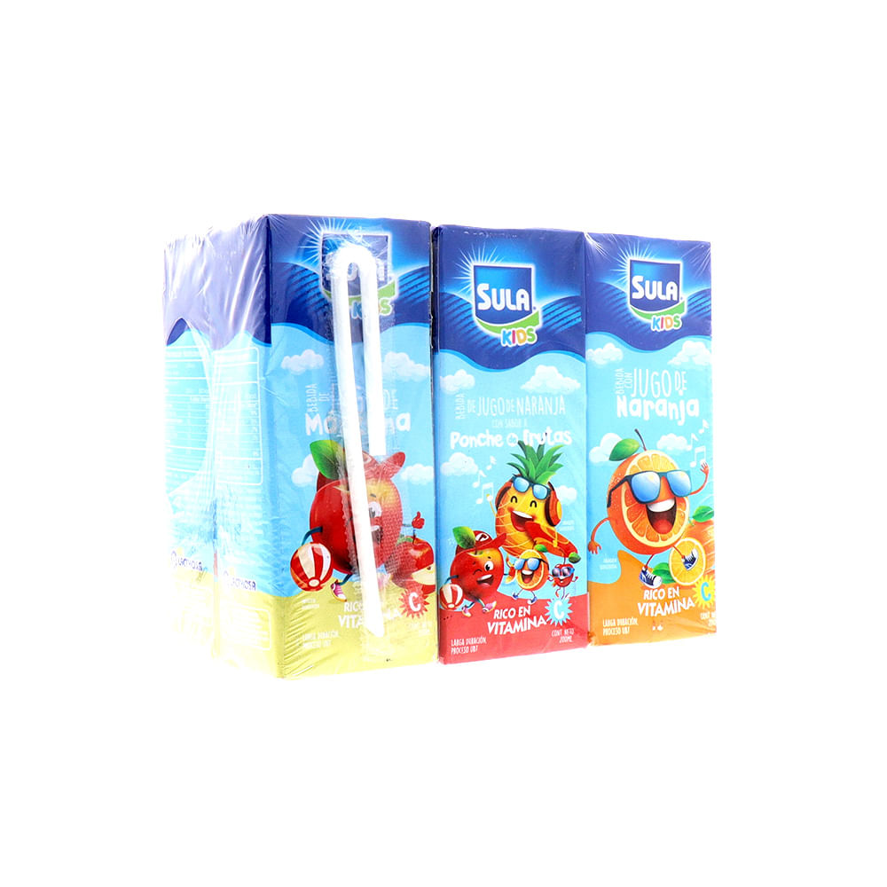 Bebida Jugo Sula Kids Surtido 6Pk 200 Ml