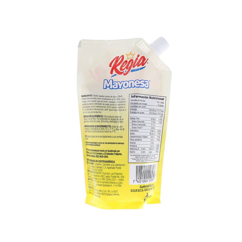 Mayonesa Regia Doypack 350 Gr