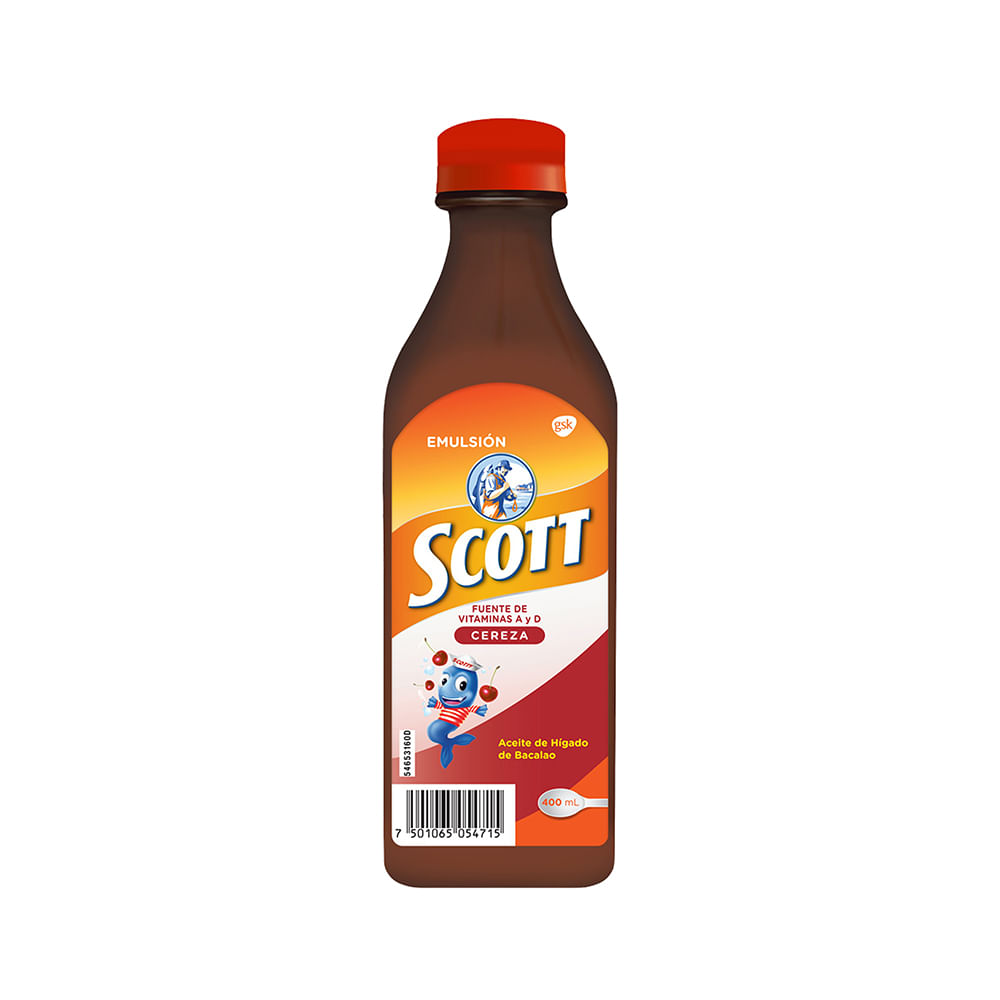 Emulsion scott aceite higado de bacalao 400 ml
