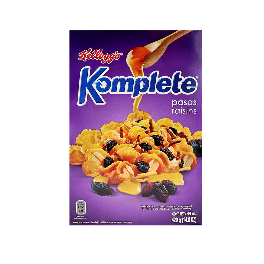 Cereal Kelloggs Komplete Pasas 420 Gr