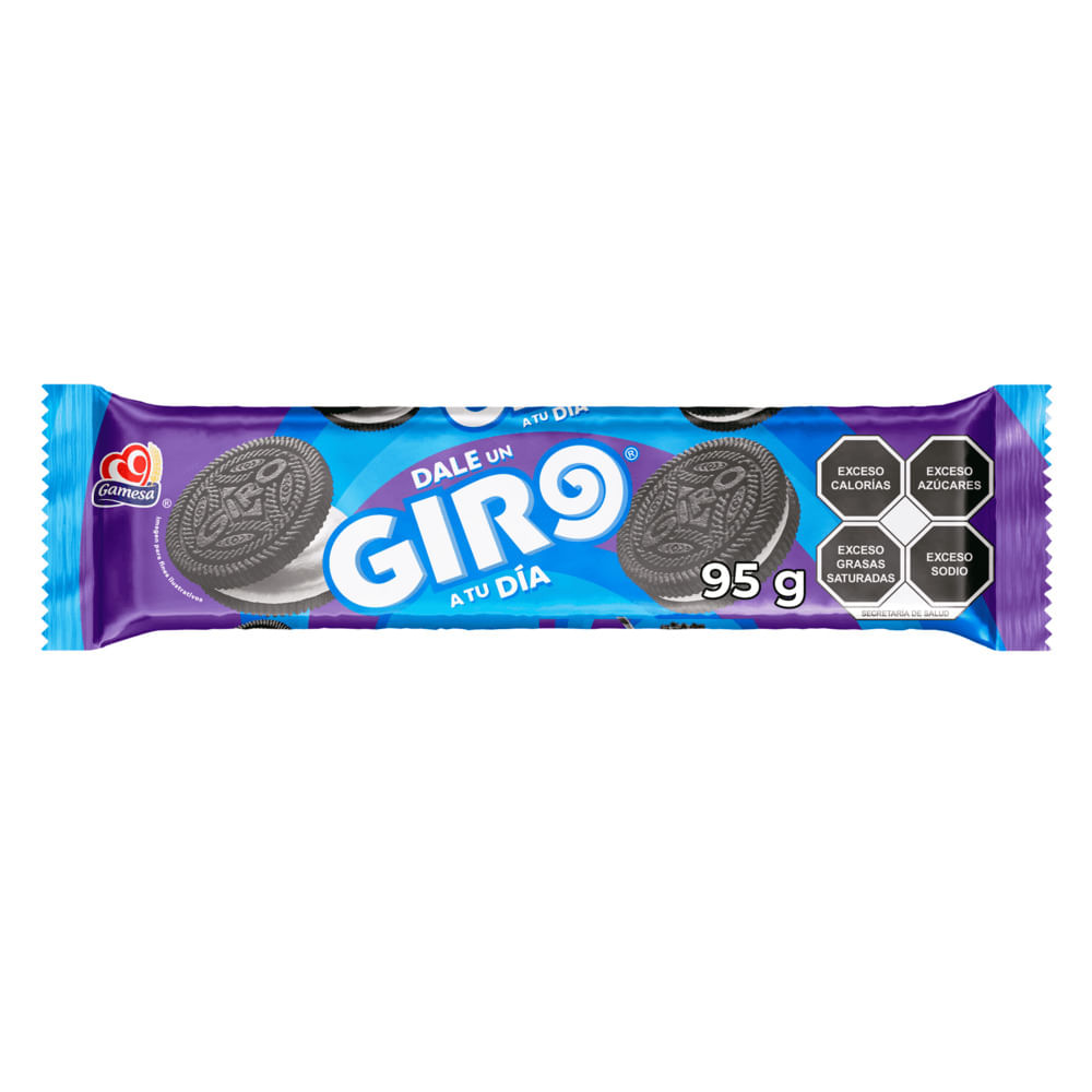 Galleta Gamesa Giro Tipo Sandwich Sabor Vainilla 95 Gr