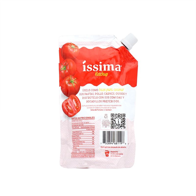 Salsa de tomate issima doy pack 385 gr