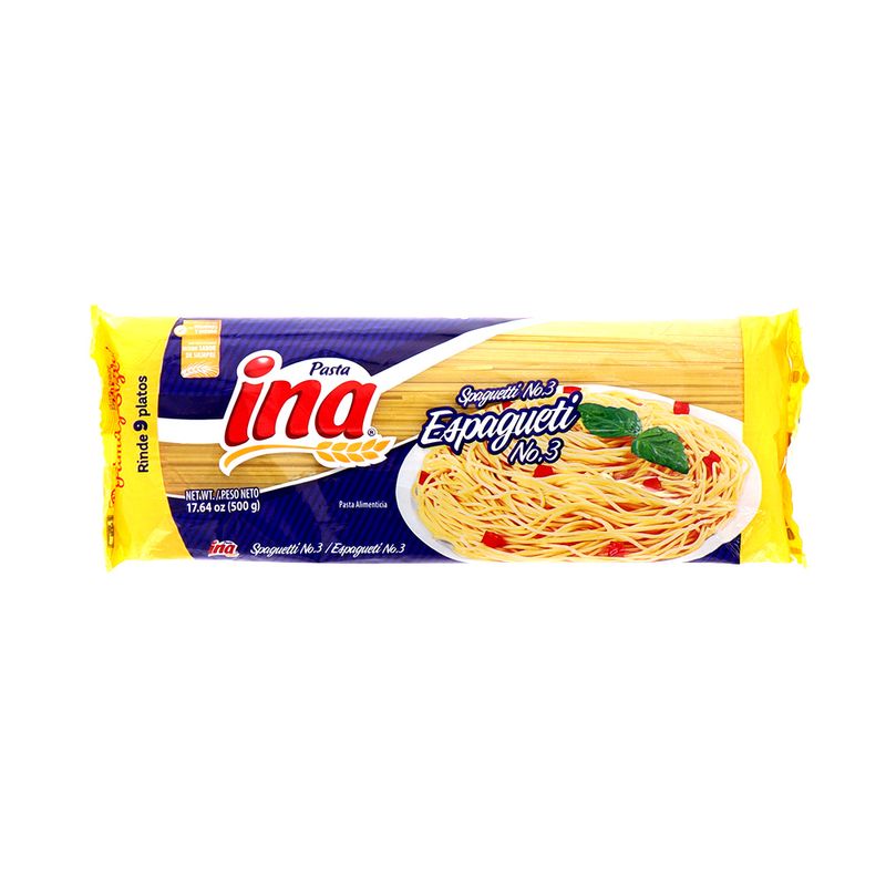 Espagueti Pasta Ina N.3 500Gr