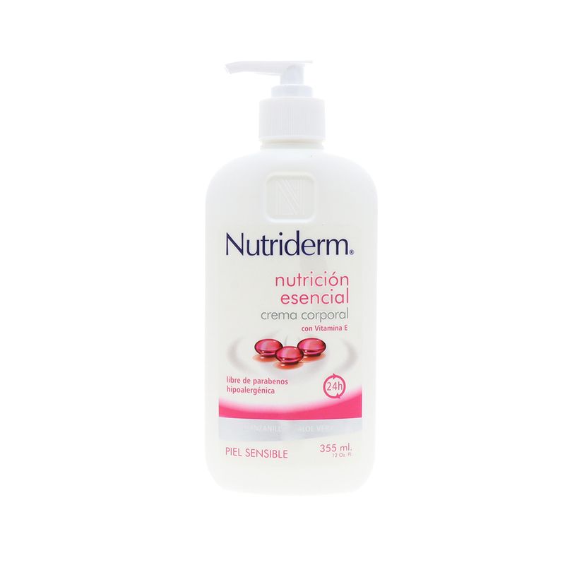 Crema Corporal Nutriderm Nutrición Esencial Piel Sensible 12Oz