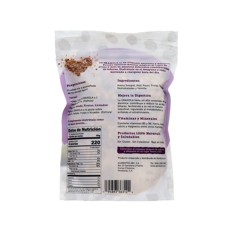 Granola Abc Frutas Tropicales 400 Gr