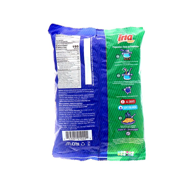 Pasta Ina Tornillo Tricolor 200 Gr